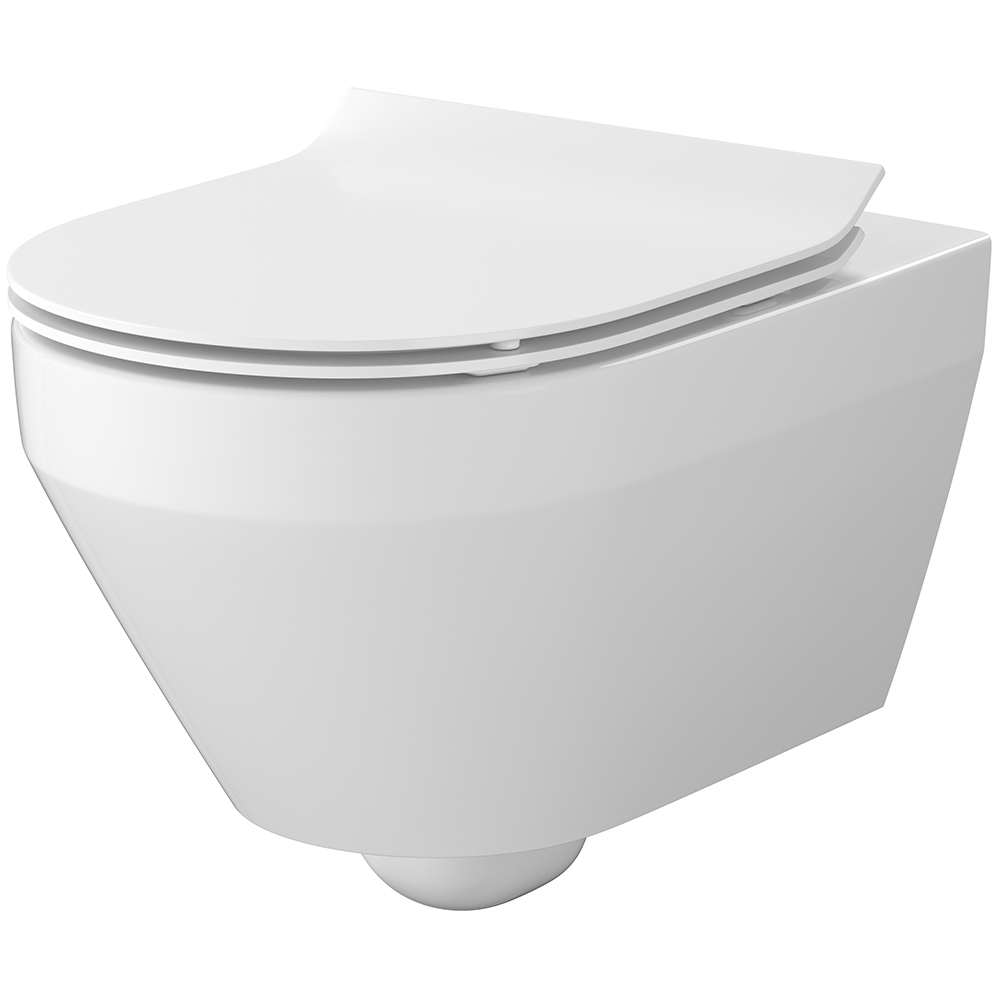 CERSANIT CREA PRO oválna závesná misa, vírivá splachovacia, štíhle ...