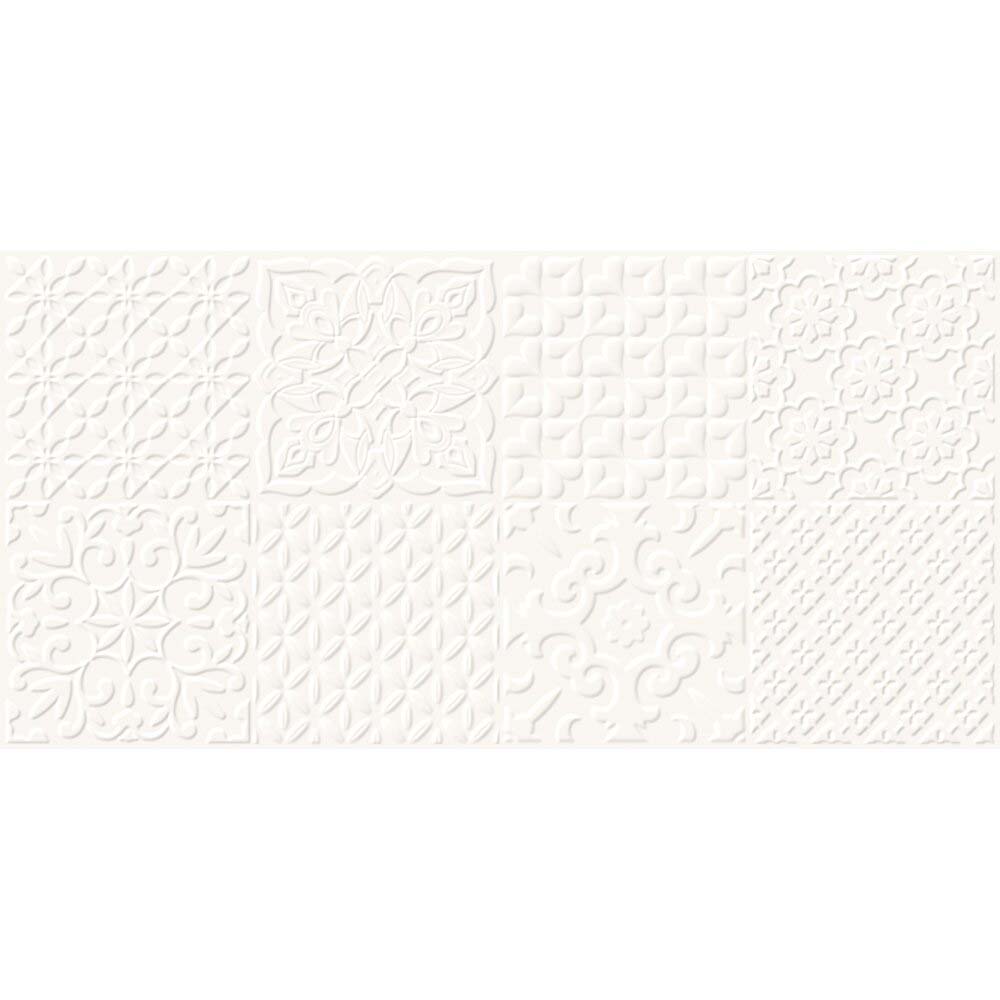 OBKLAD ALTERIO WHITE PATCHWORK STRUCTURE SATIN 29,8X59,8 | NX06810